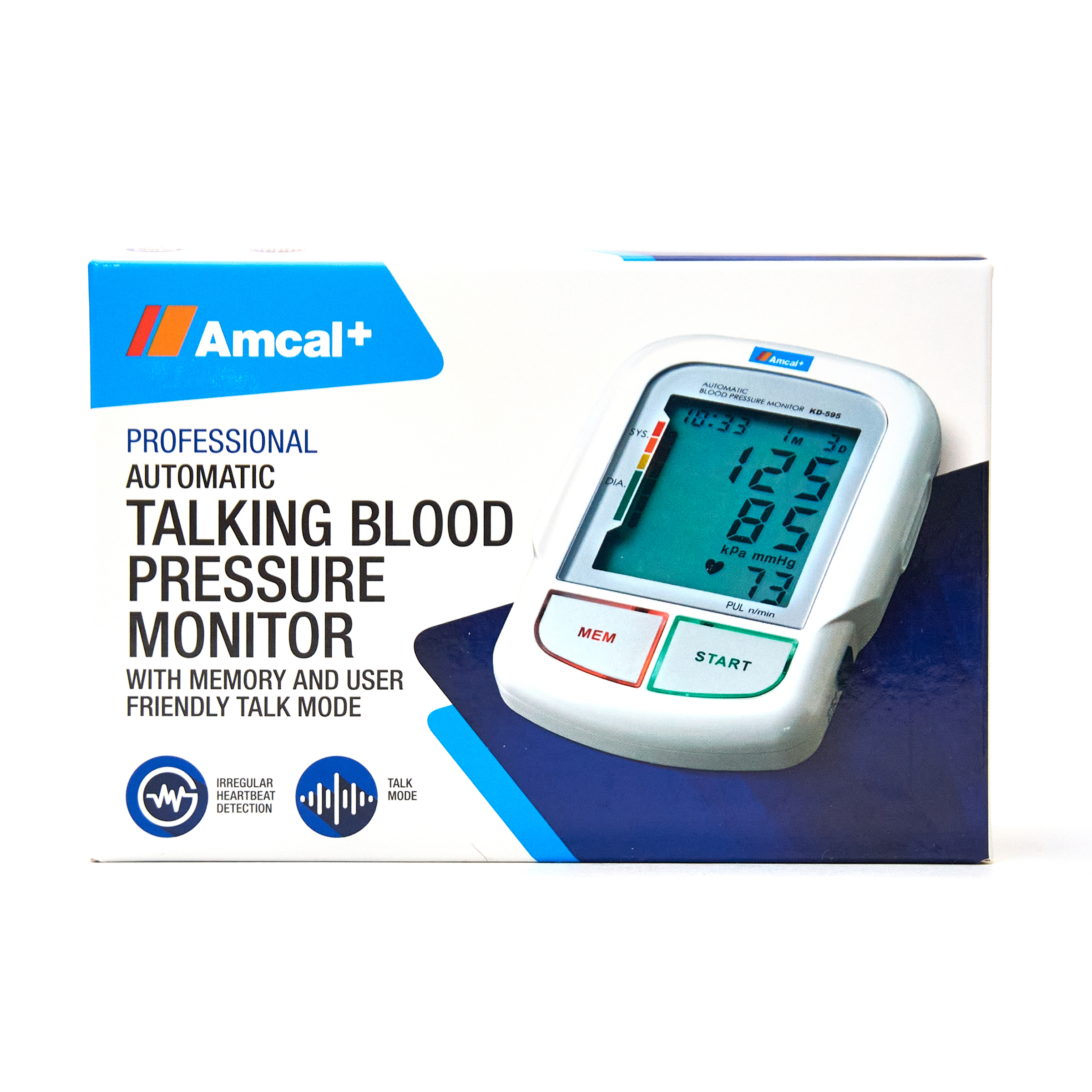 Amcal Professional Automatic Talking Blood Pressure Monitor Plus Memor ...