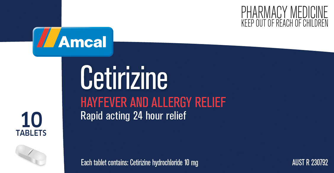 Amcal Cetirizine 10Mg 10 Tablets – Scown's Pharmacy