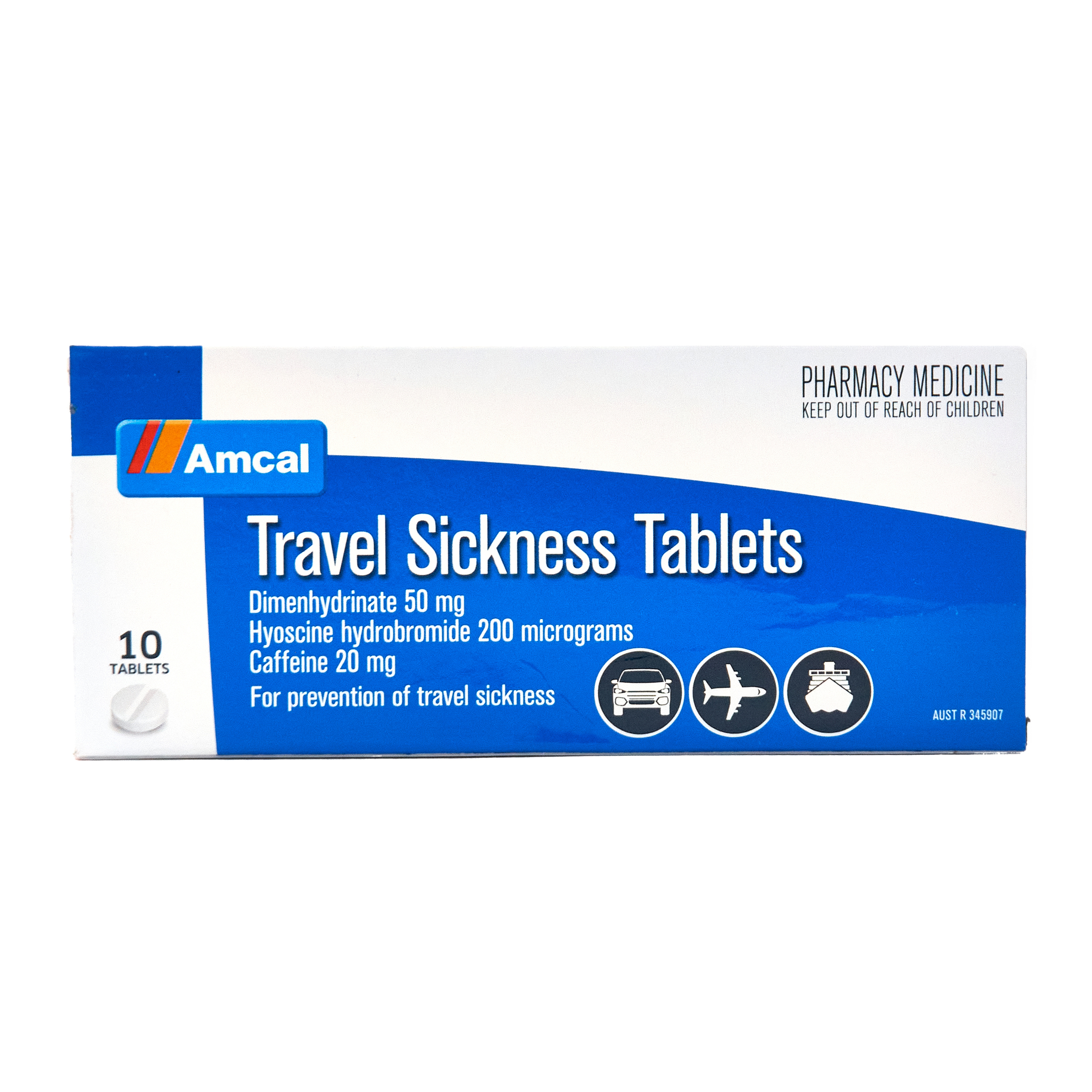 Amcal Travel Sickness 10 Tablets – Scown's Pharmacy