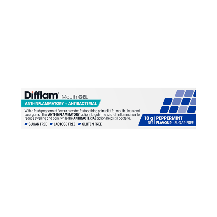 Difflam Mouth Gel 10g - Treating Inflammation of Mouth Ulcer and Gum P ...