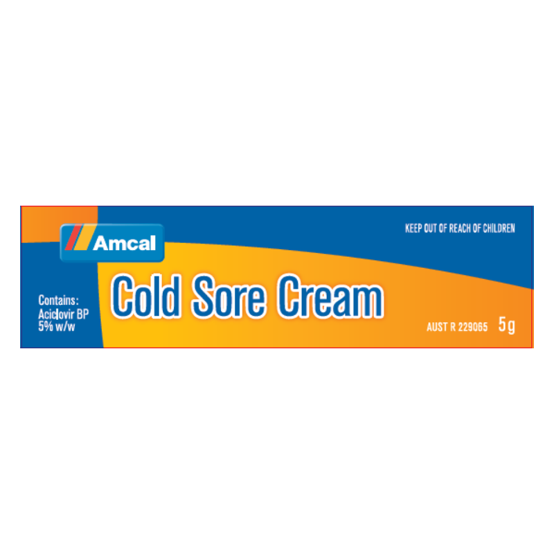 Amcal Cold Sore Cream 5 g – Scown's Pharmacy