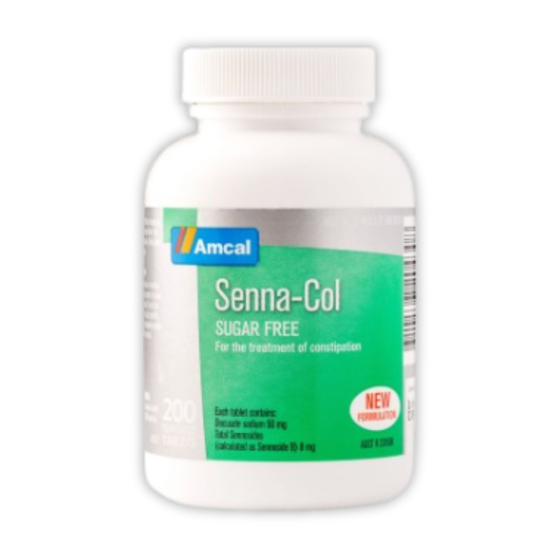 Amcal Senna Col Sugar Free Laxative 200 Tablets – Scown's Pharmacy