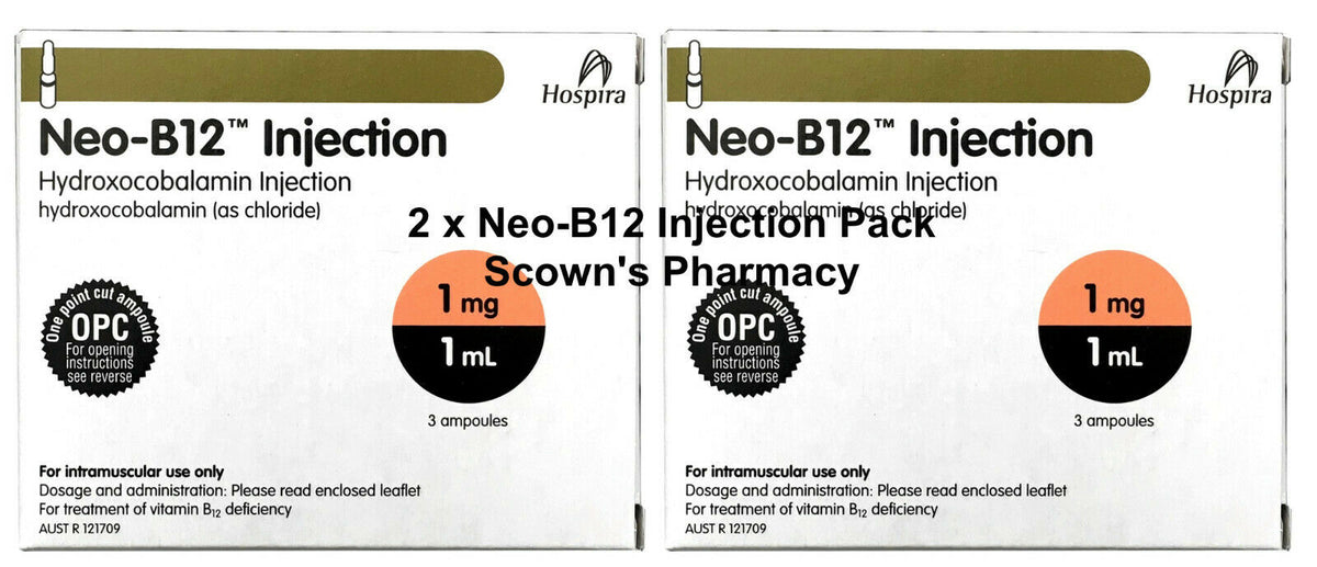 2x Neo-B12 Double Pack Prevention & Treatment of Anaemias Vitamin B12 ...