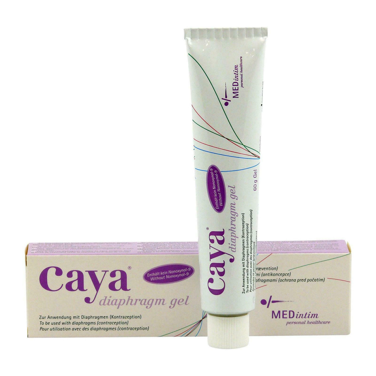 Caya Gel 60g For Diaphragm & Cervical Caps Use, Reduced Motility of Sp ...