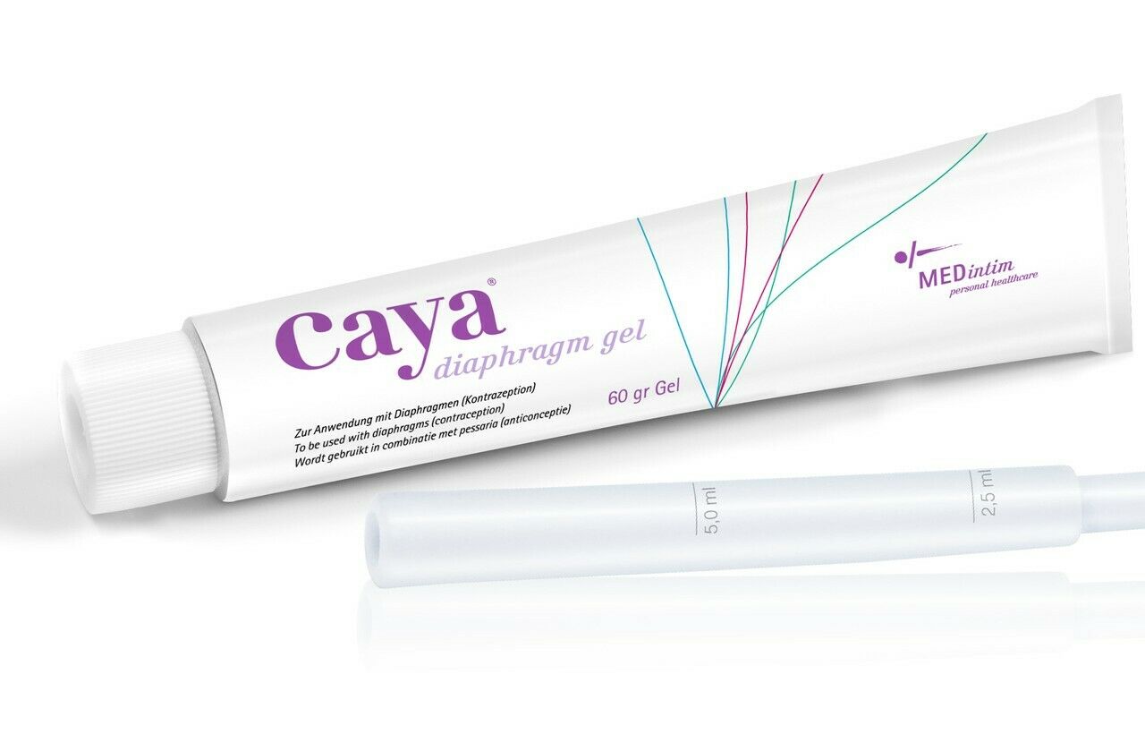 Caya Gel 60g For Diaphragm & Cervical Caps Use, Reduced Motility of Sp ...