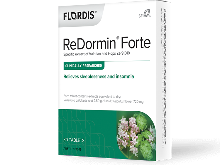 Flordis ReDormin Forte 30 Tabs Sleeplessness & Insomnia – Scown's Pharmacy