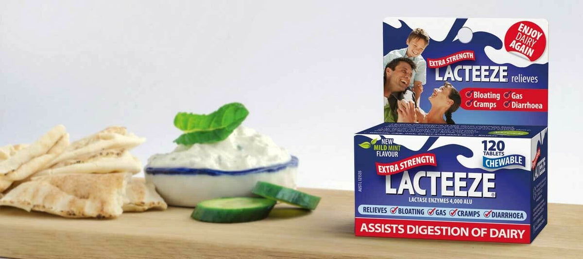 Lacteeze 120 Chewable Tablets Extra Strength Lactase Enzyme – Scown's ...