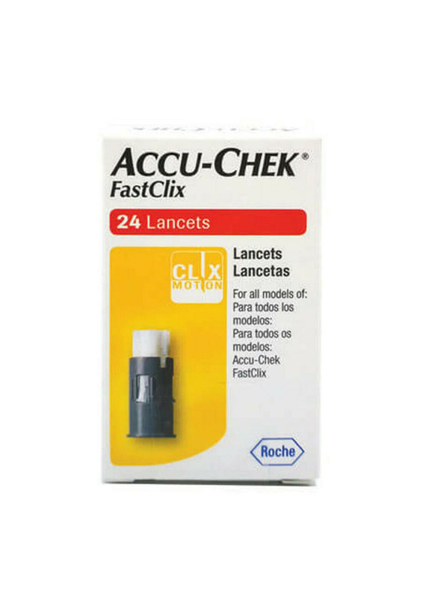 Accu-chek FastClix 24 Lancets for all FastClix Models Performa Nano Gu ...
