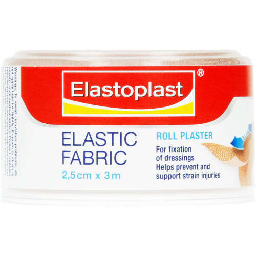 Elastoplast Fabric Plaster - 2. 5cm x 3m Roll Elastic Tape Support Str ...
