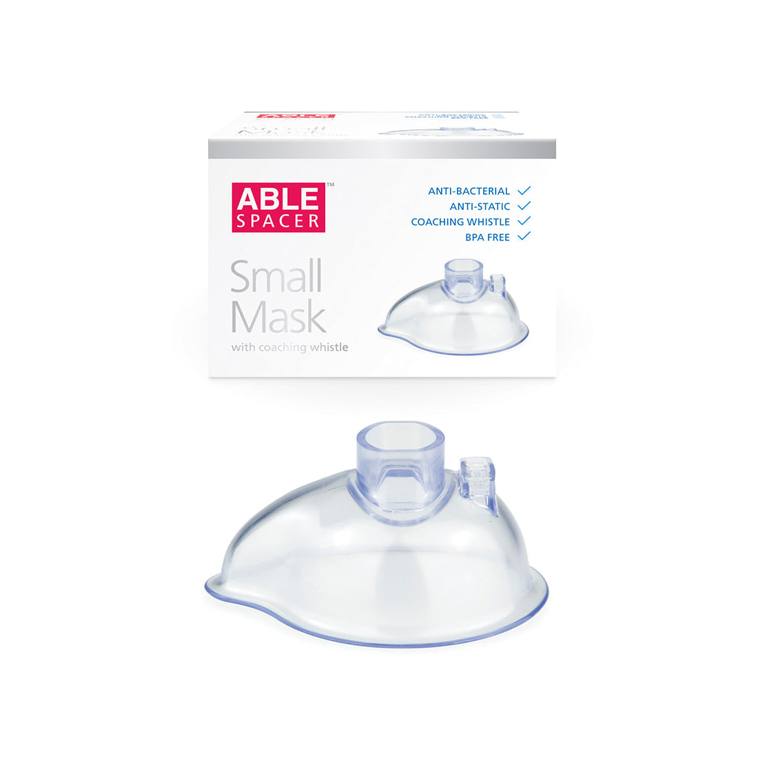 Able Spacer Small Mask With Coaching Whistle Latex Free For Child ...