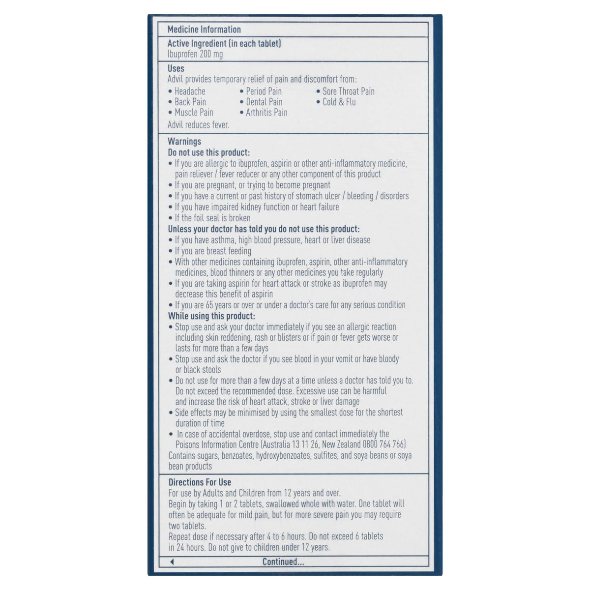 Advil 24 Tablets - Effective Pain Relief – Scown's Pharmacy