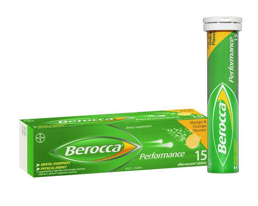 Berocca Performance Mango & Orange Effervescent 15 Tablets – Scown's ...