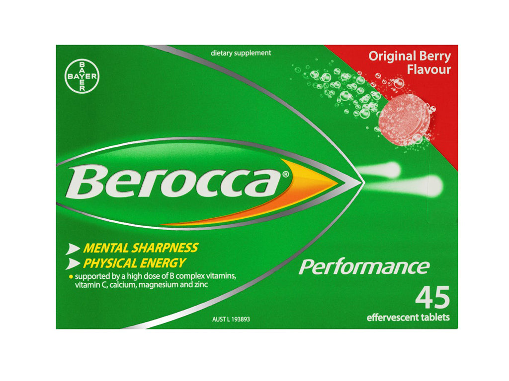 Berocca Performance Original Berry Effervescent 45 Tablets – Scown's ...