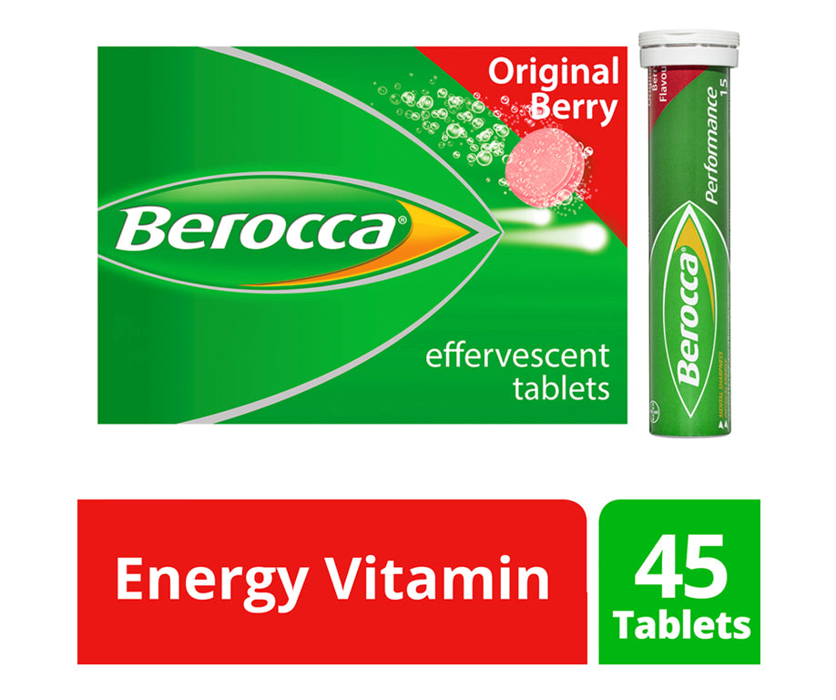 Berocca Performance Original Berry Effervescent 45 Tablets – Scown's ...