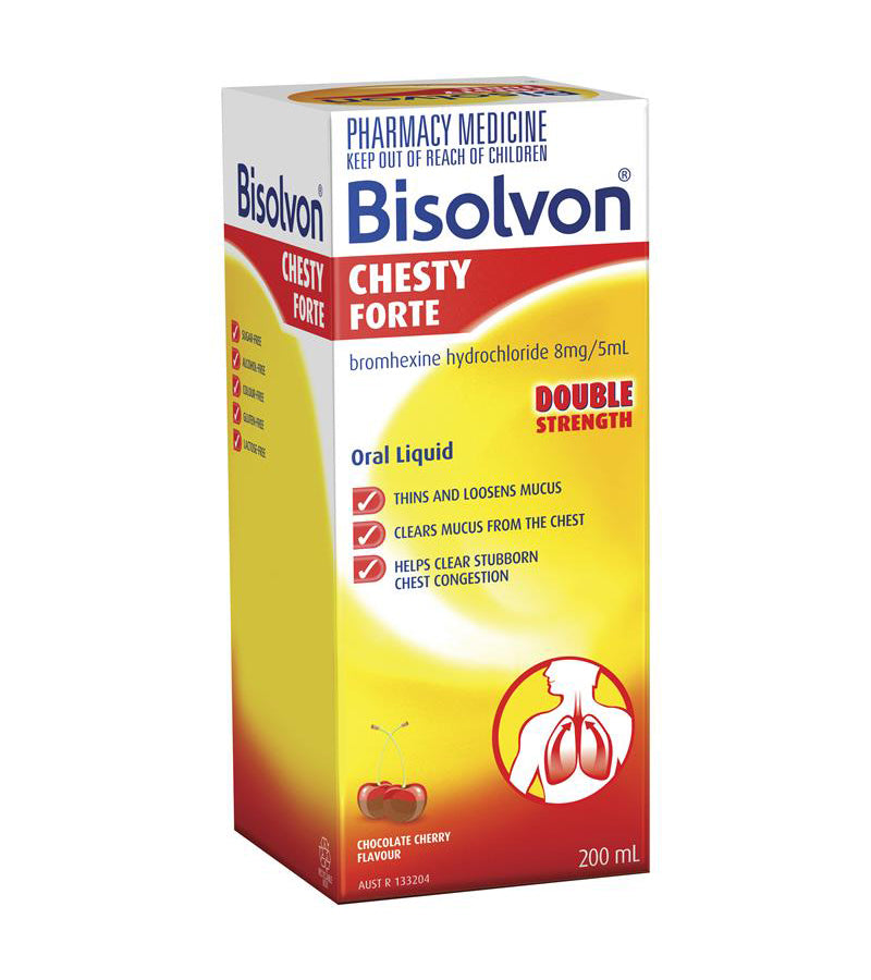 Bisolvon Chesty Forte Liquid For Chesty Coughs 200ml – Scown's Pharmacy