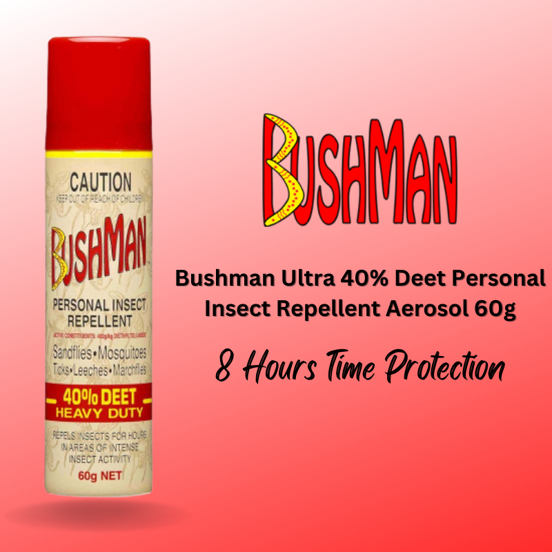 Bushman Repellent Heavy Duty 40% DEET 60 g – Scown's Pharmacy