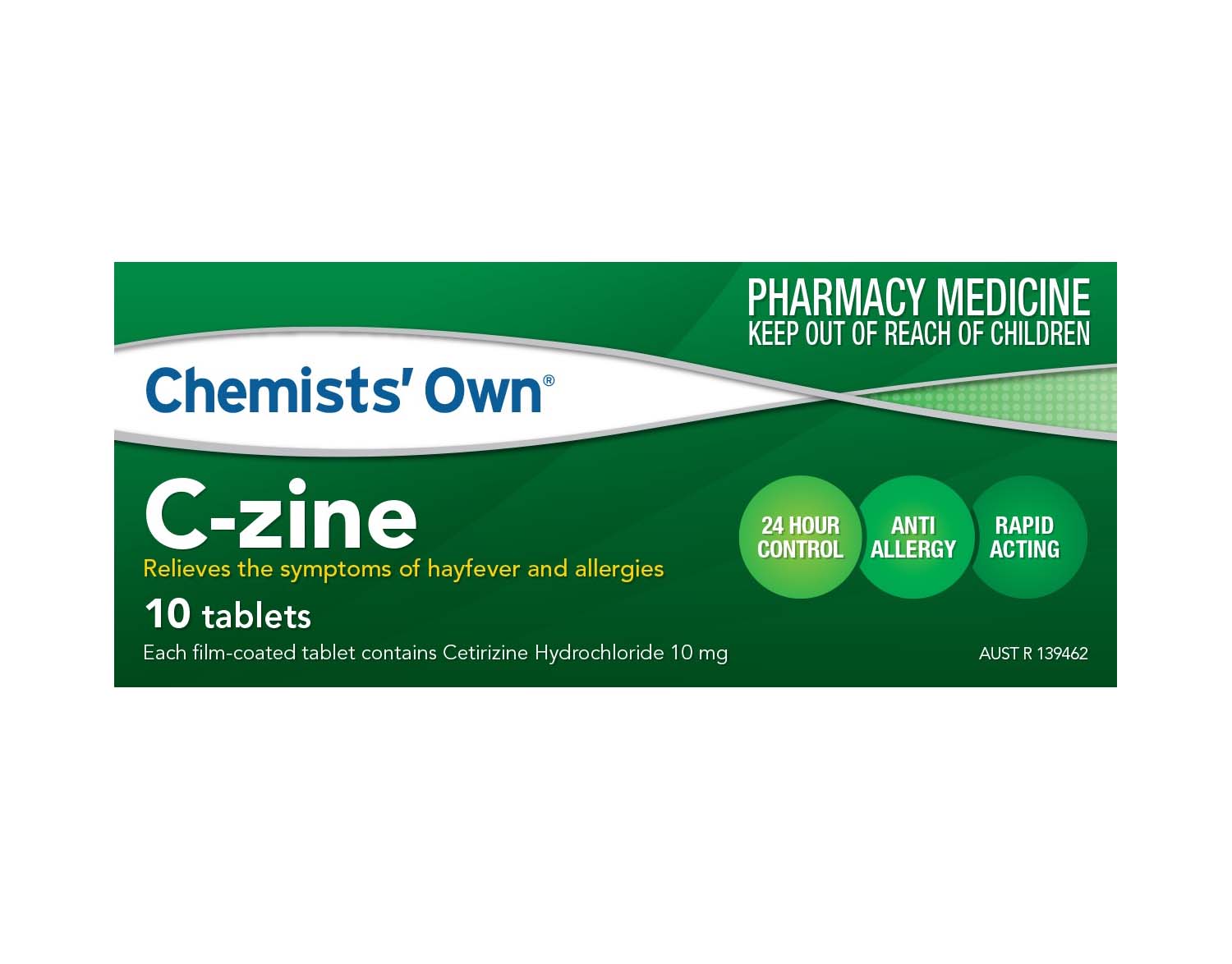Chemists Own C-Zine 10mg 10 Tablets – Scown's Pharmacy