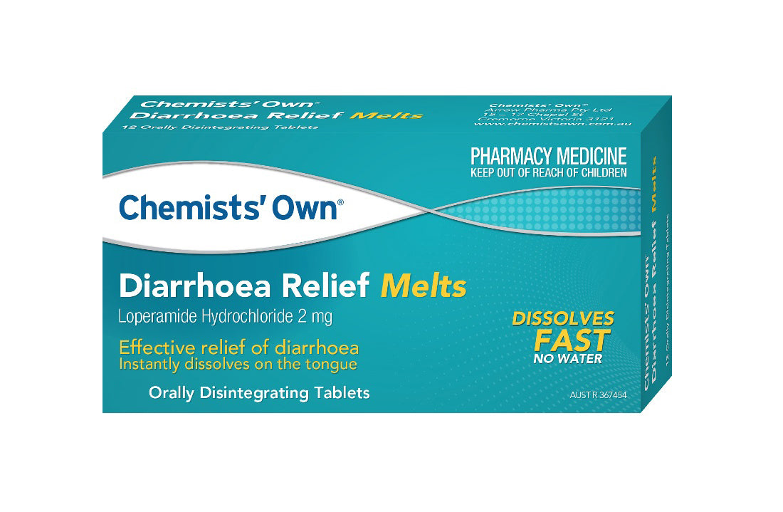 Chemists Own Diarrhoea Relief Melts 6 Tablets – Scown's Pharmacy