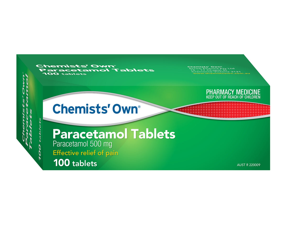 Chemists Own Paracetamol 100 Tablets – Scown's Pharmacy