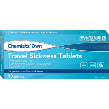 Chemists Own Travel Sickness 10 Tablets – Scown's Pharmacy