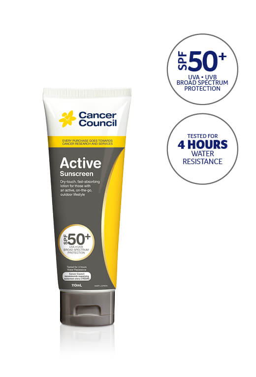 Cancer Council Active Sunscreen SPF 50+ Tube 110ml – Scown's Pharmacy