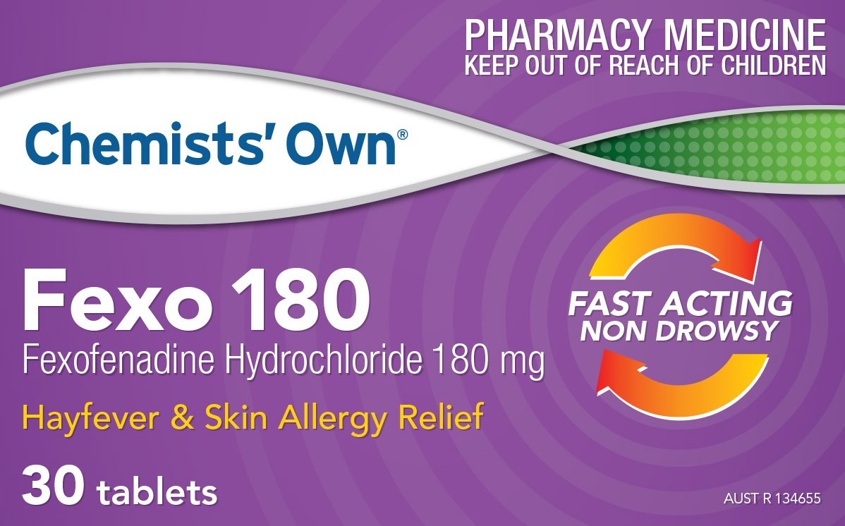 Chemists Own Fexo 180mg 30 Tablets – Scown's Pharmacy