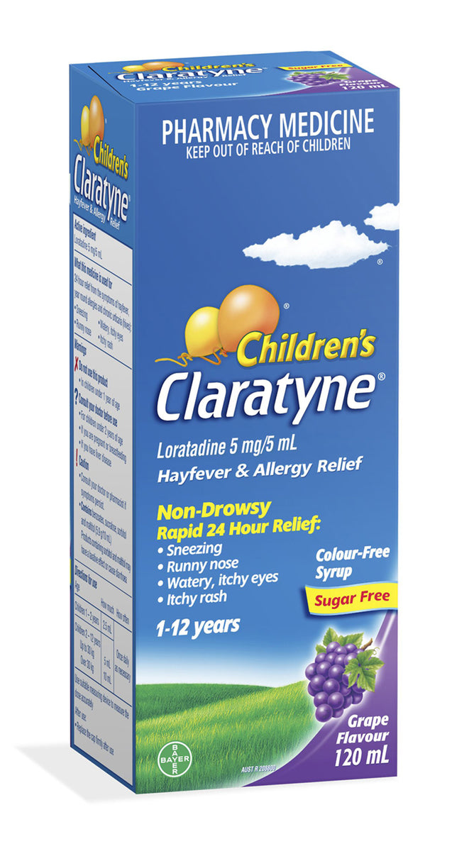 Claratyne Children's Syrup Grape 120ml – Scown's Pharmacy