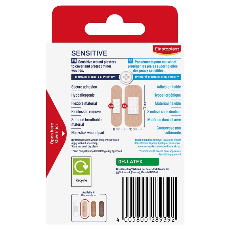 Elastoplast Sensitive Light Plasters 20 Strips – Scown's Pharmacy
