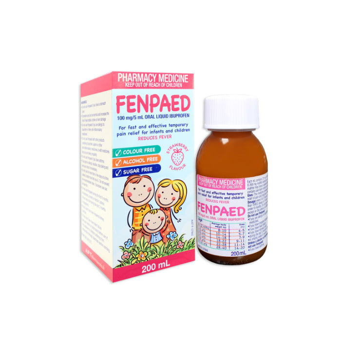 Fenpaed Ibuprofen Oral Liquid 200mL – Scown's Pharmacy