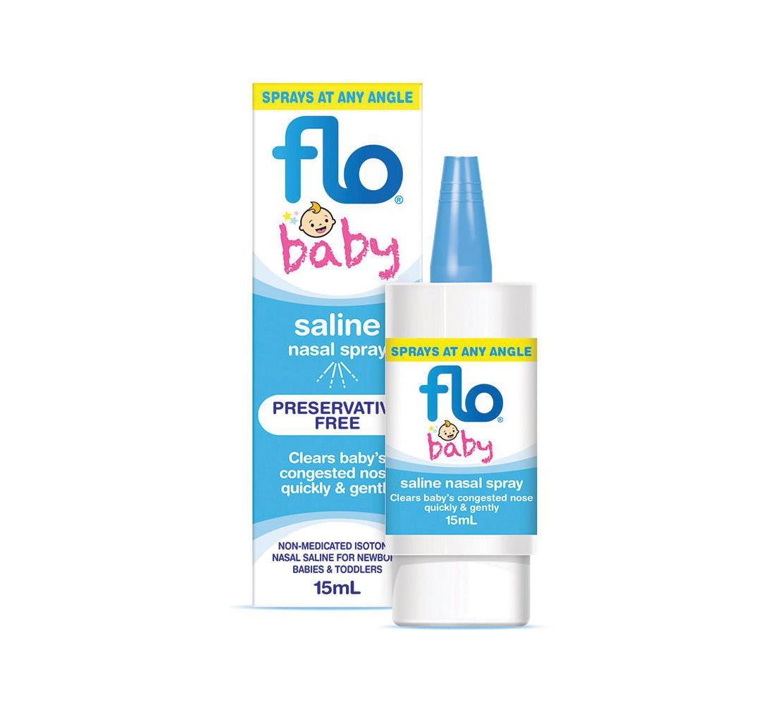 Flo Baby Saline Plus Nasal Spray 15ml – Scown's Pharmacy