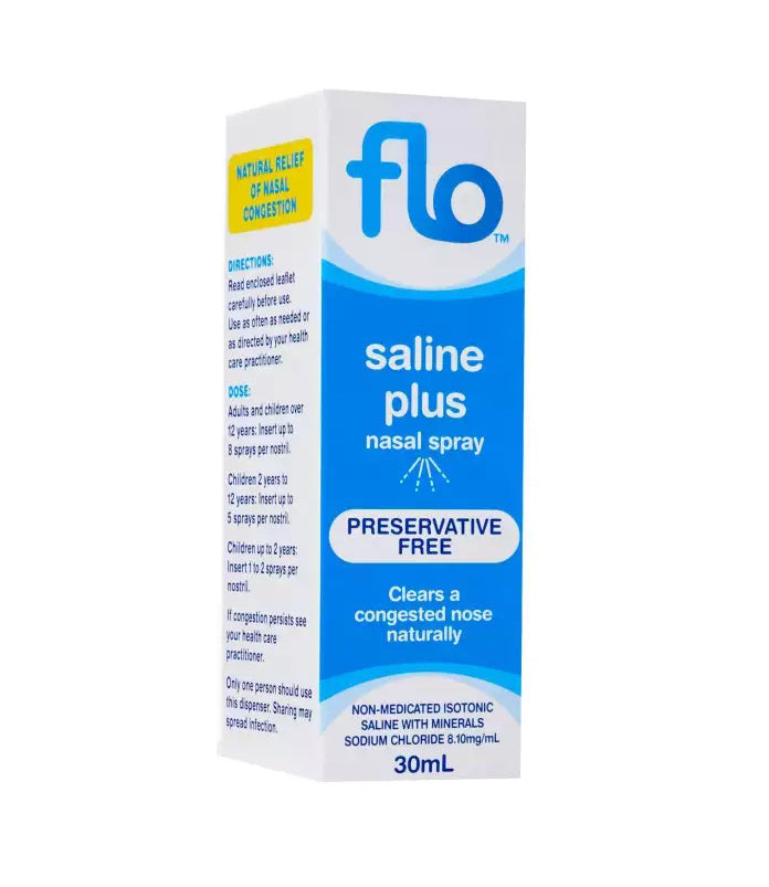 Flo Saline Plus Nasal Spray 30ml – Scown's Pharmacy