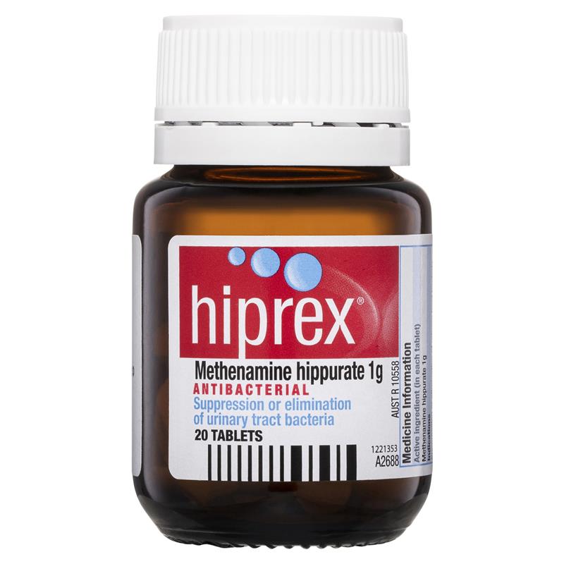 Hiprex Urinary Tract Antibacterial 1g 20 Tablets – Scown's Pharmacy