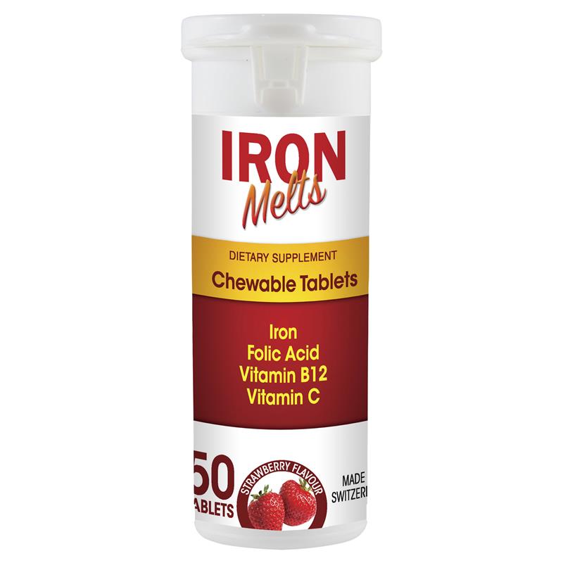 Iron Melts Chewable Tablets 50 Packs – Scown's Pharmacy