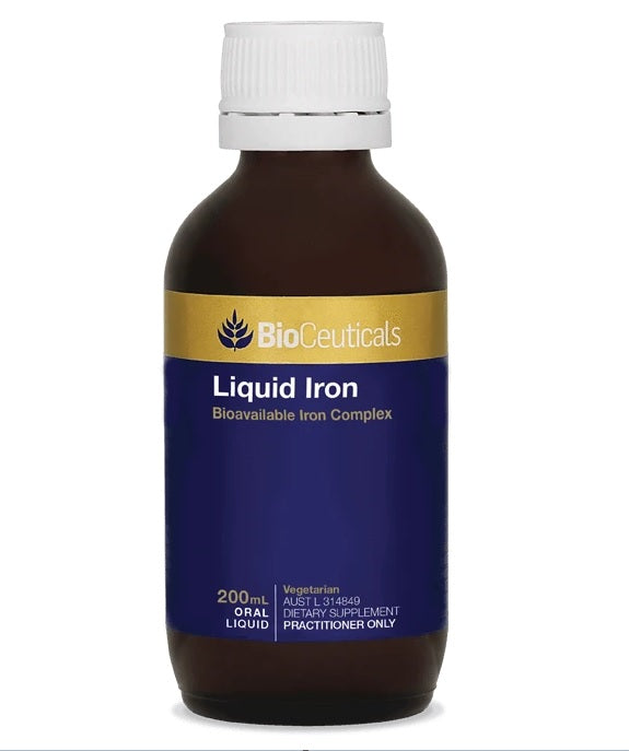 BioCeuticals Liquid Iron 200ml - Bioavailable Iron Complex – Scown's ...