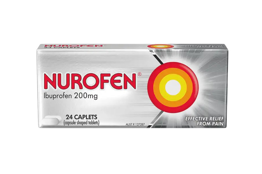 Nurofen Pain & Inflammation Relief 200mg 24 Caplets – Scown's Pharmacy