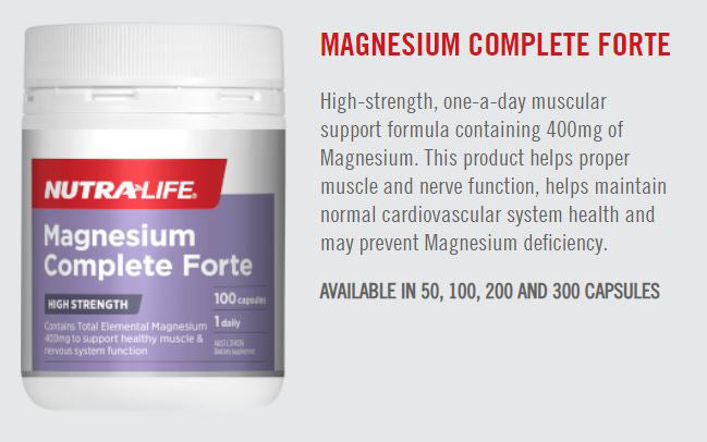 Nutra-Life Magnesium Complete Forte 200 Capsules – Scown's Pharmacy