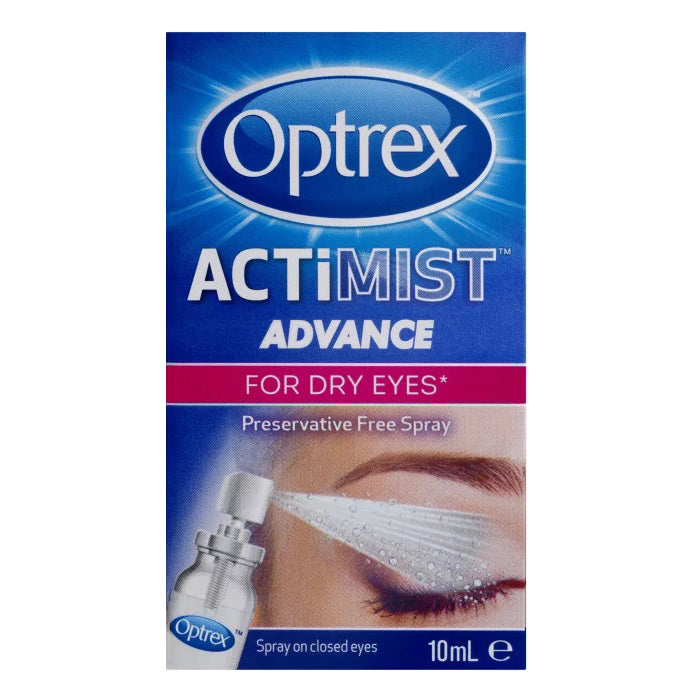 Optrex Actimist Advance Preservative Free Dry Eyes Spray 10ml – Scown's ...