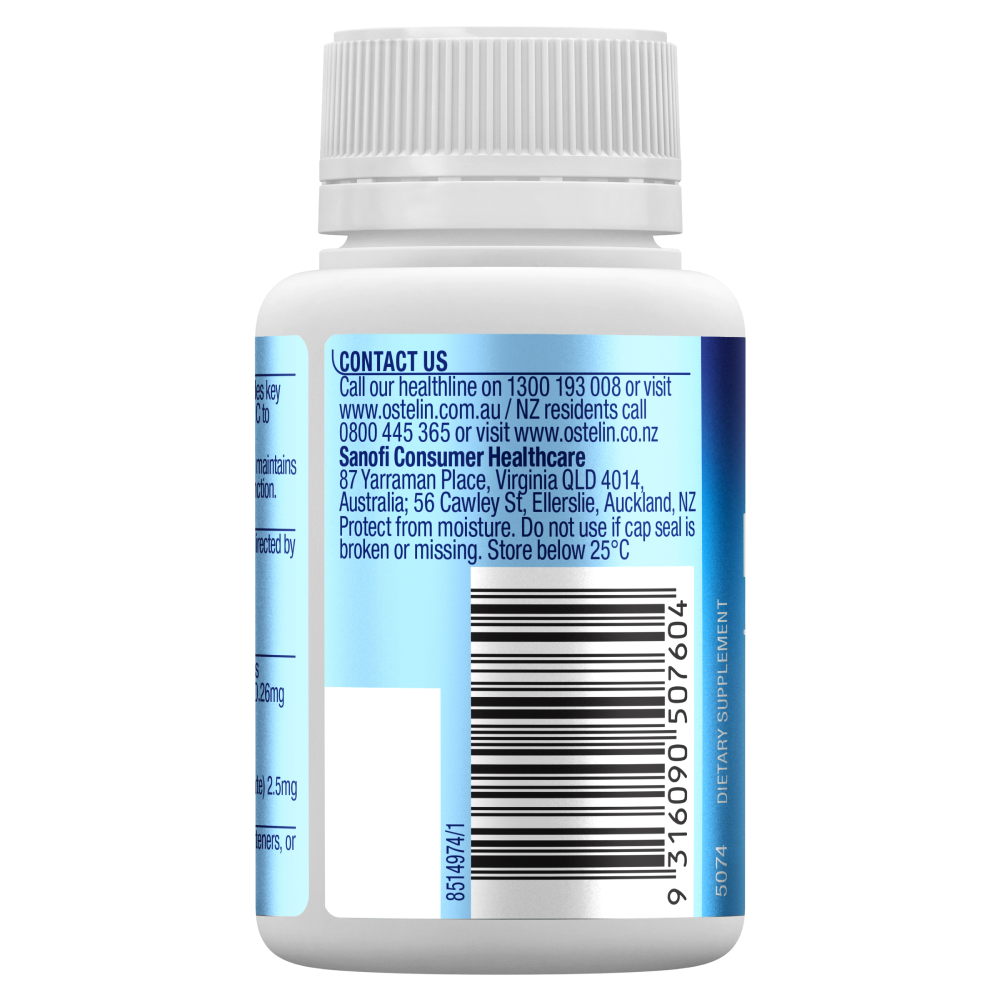 Ostelin Bone Strength + Collagen Support 60 Tablets – Scown's Pharmacy