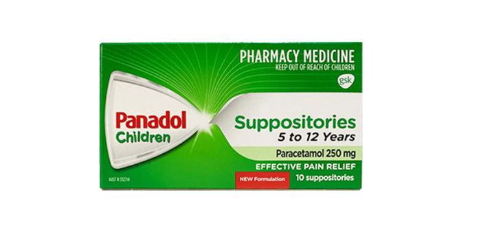 Panadol Child Suppositories 5-12 Years 250mg 10 Pack – Scown's Pharmacy