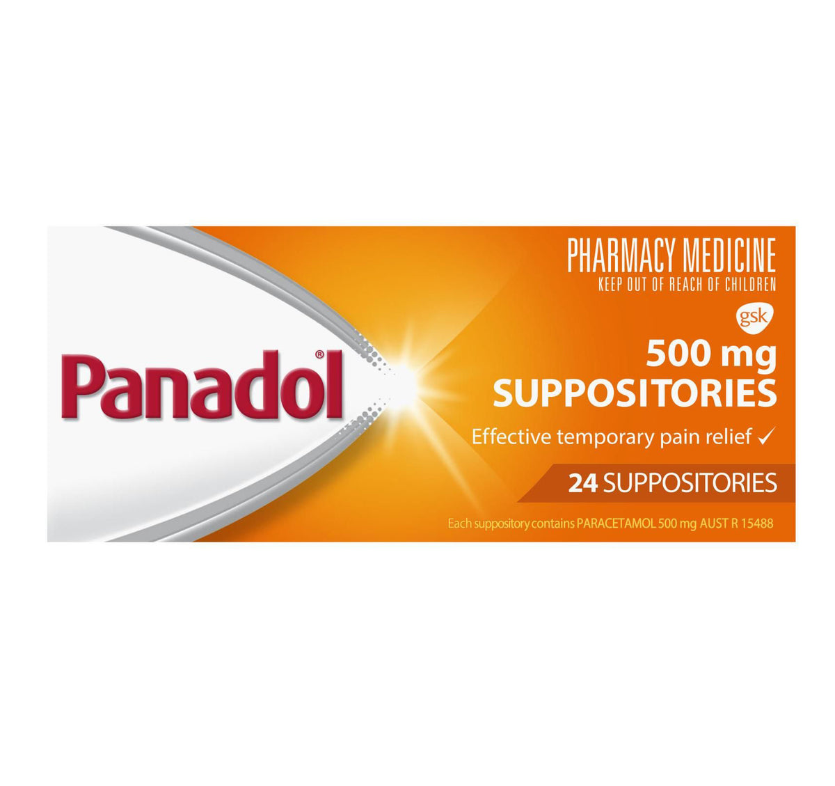 Panadol Suppositories Adult 500mg 24 Pack – Scown's Pharmacy