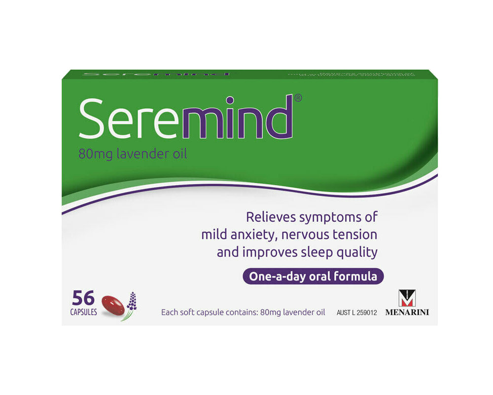Seremind Lavender Oil 80mg 56 Capsules – Scown's Pharmacy