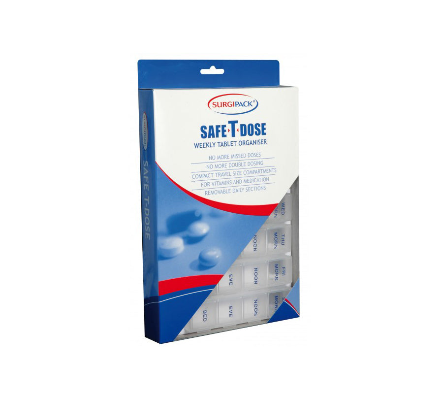 Surgipack 6473 Safe-T-Dose 1 Week Medication Organiser Large – Scown's ...