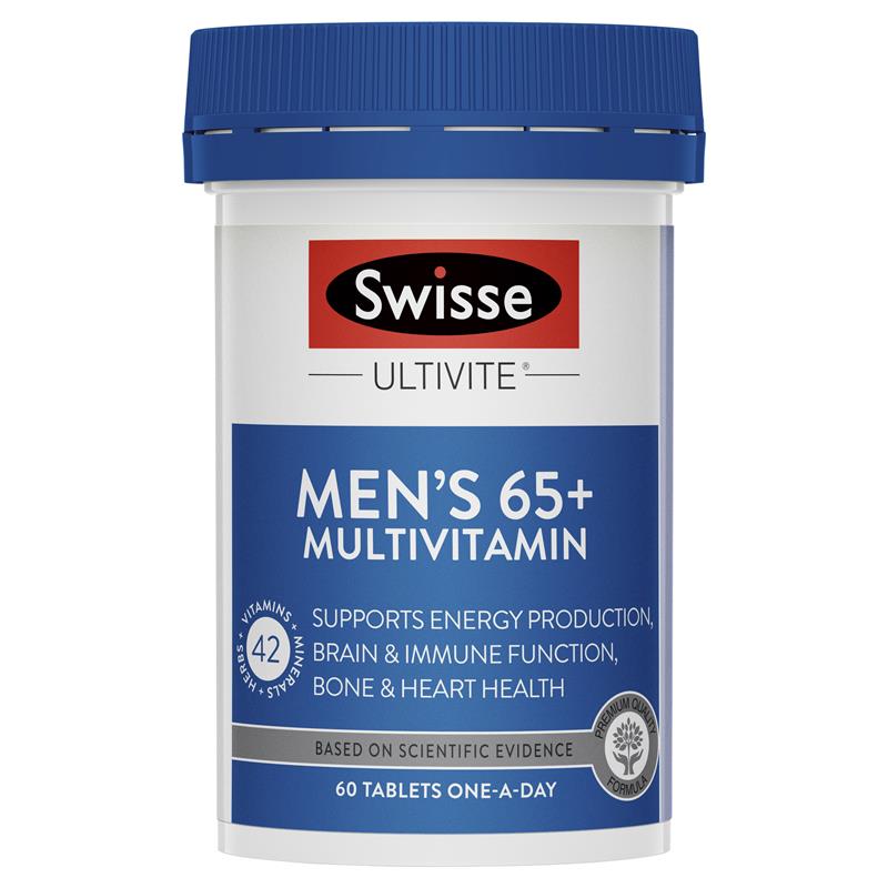 Swisse Men's Ultivite 65+ Multivitamin 60 Tablets – Scown's Pharmacy