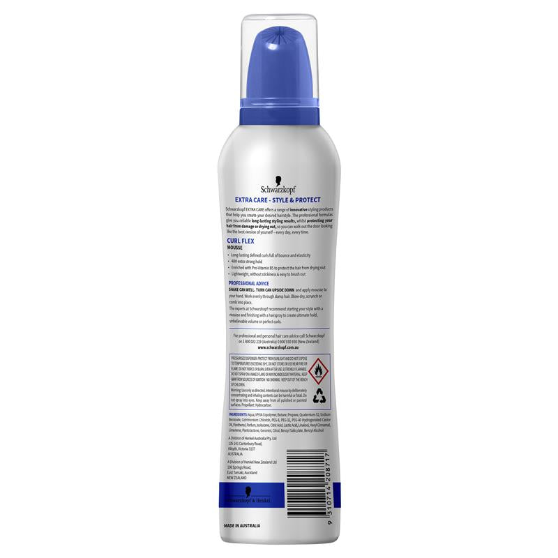 Schwarzkopf Extra Care Curl Flex Mousse 150g – Scown's Pharmacy