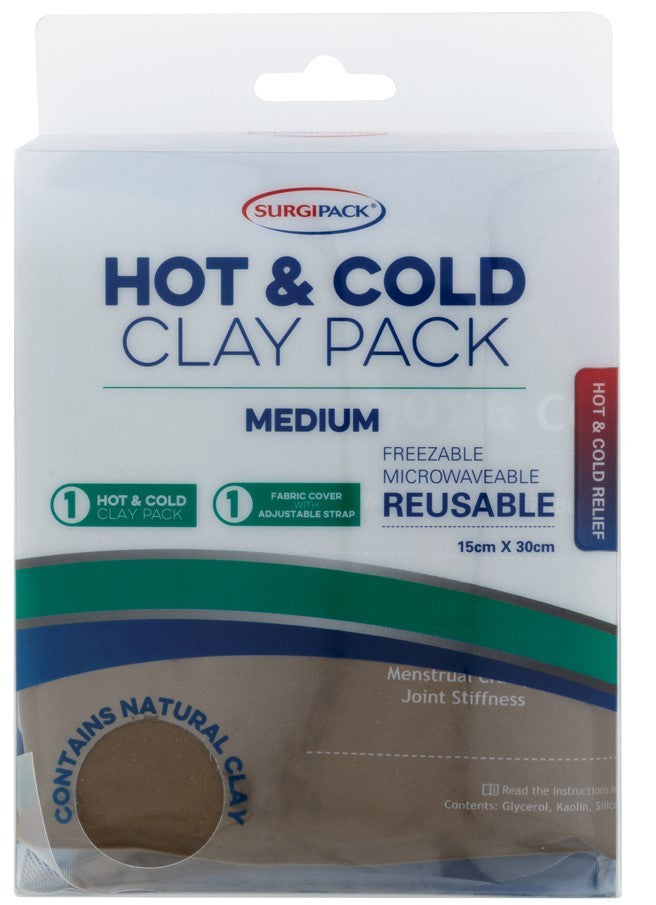 Surgipack Hot or Cold Clay Pack 15cm x 30cm Medium – Scown's Pharmacy