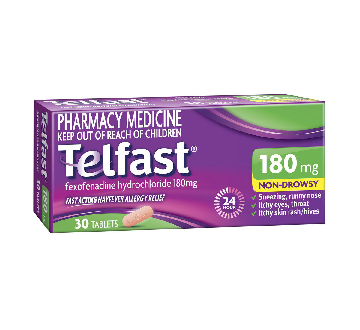 Telfast 180mg Hayfever Allergy Relief 30 Tablets – Scown's Pharmacy