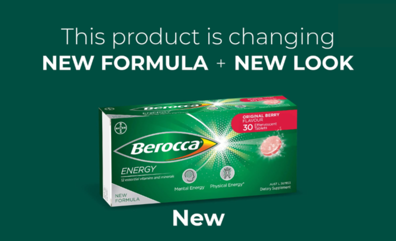 Berocca Energy Vitamin B & C Original Berry Flavour 30 Effervescent Ta ...