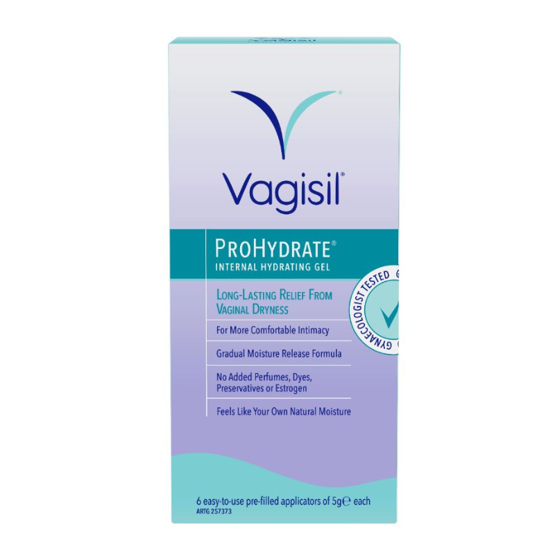 Vagisil Prohydrate Internal Hydrating Gel 6 Pre-Filled Applicators 5g ...