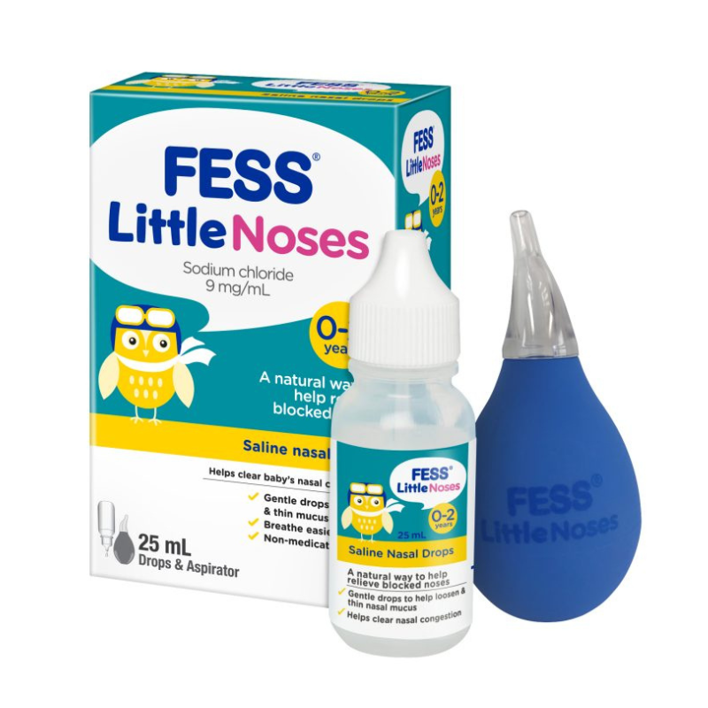 FESS Little Noses Drops and Aspirator 25ml – Scown's Pharmacy