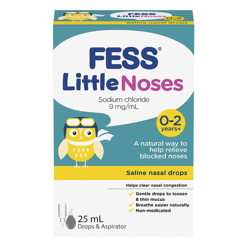 FESS Little Noses Drops and Aspirator 25ml – Scown's Pharmacy